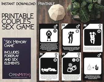 Printable Sex Game Etsy