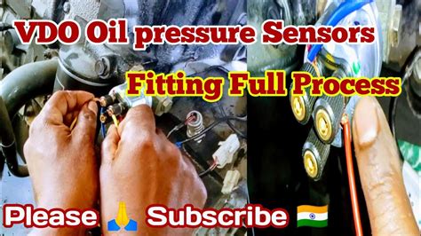 vdo oil pressure sensor working animation engine oil pressure low
