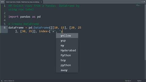 Select Rows From A Pandas Dataframe By Using Row Label Python Data