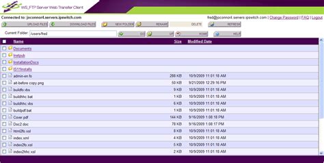 about ws ftp server web transfer module