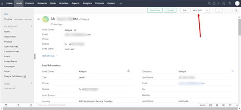 Send Sms On Zoho Crm Messaging
