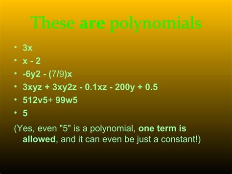 Polynomial Ppt