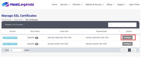How To Manage Your Purchased Ssl Certificates Knowledgebase Hostlegends
