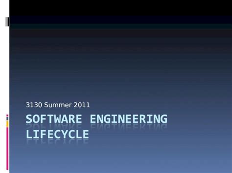 PPT Software Engineering Lifecycle DOKUMEN TIPS