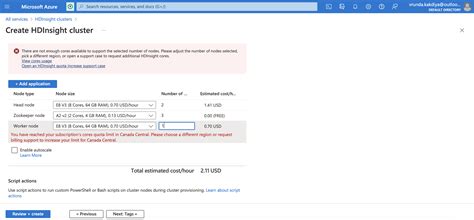 unable to create hdinsight cluster through free azure subscription microsoft qanda