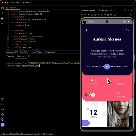 mobile dev on twitter ui testing a dribbble audio ui ui in jetpack
