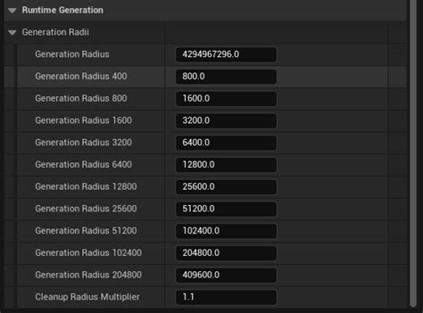 Using Pcg Generation Modes In Unreal Engine Unreal Engine 56 Documentation Epic Developer