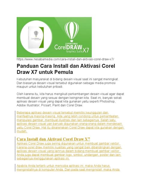 Install Coreldraw X7 Pdf
