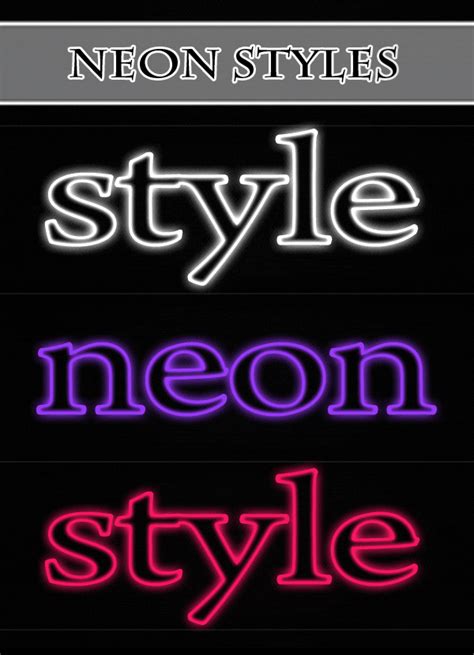 포토샵스타일9색네온스타일 네이버 블로그