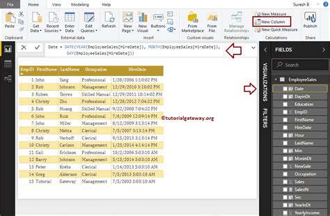 Power Bi Dax Date Functions