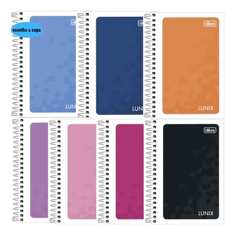 Caderno Espiral 1 4 Capa Flexível Lunix 48 Folhas Tilibra Mercadolivre
