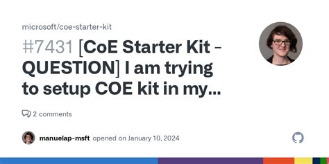 Coe Starter Kit Question I Am Trying To Setup Coe Kit In My Environment What Is The Best