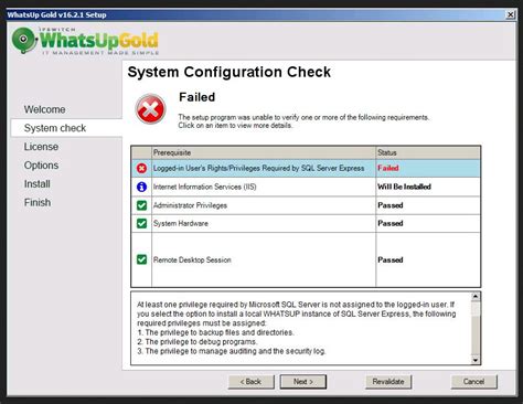 Sql Errors On Install Logged In Users Rightsprivileges Required By Sql Server Express