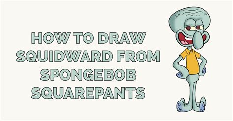 How To Draw Squidward From Spongebob Squarepants Really Easy Drawing