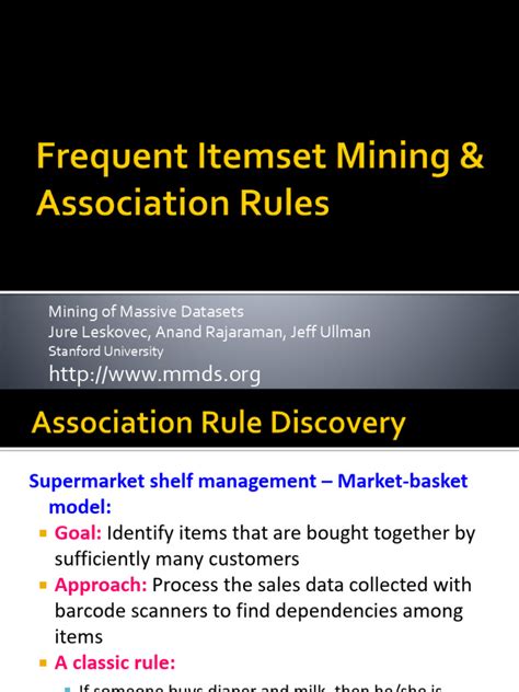 Association Rules And Frequent Item Sets Pdf Data Management Computer Programming