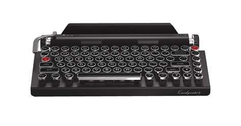 Qwerkytoys Typewriter Inspired Wireless Keyboard With Tablet Stand