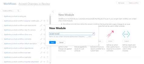create a workflow youtrack server documentation