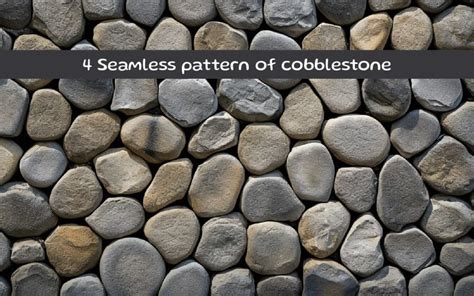 Seamless Pattern Of Cobblestone Background Templatemonster