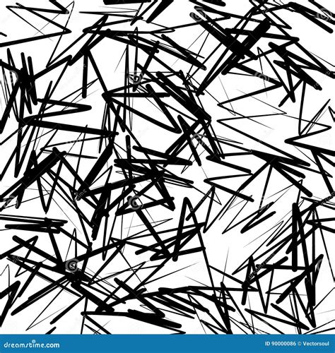 Geometric Pattern Of Chaotic Random Shapes Rough Edgy Texture Stock Vector Illustration Of