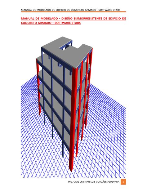 Manual De Modelado Diseño Sismorresistente De Edificio De Concreto
