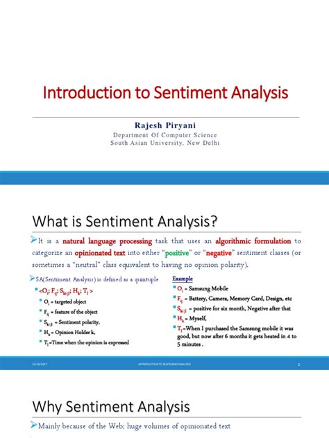 Introduction To Sentiment Analysis Pdf Pdf Areas Of Computer Science Cognitive Science