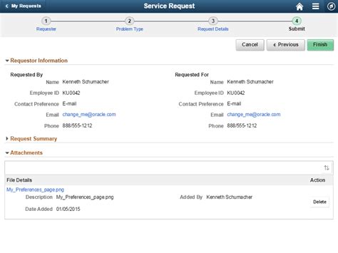Creating A Service Request Using Peoplesoft Fluid User Interface