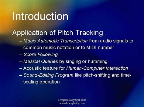 An Overview Of Pitch Detection Algorithms Alexandre Savard