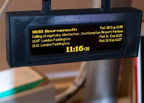 Raspberry Pi Live Train Time Station Sign Geeky Gadgets