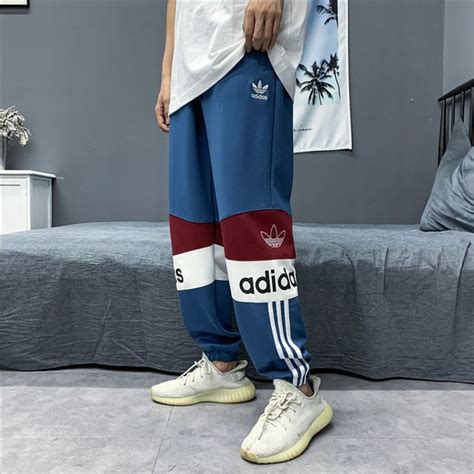 Брюки Мужской, Женский adidas джоггеры белый бриллиант, лососевый ...