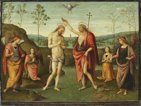 El Bautismo De Cristo Pietro Perugino Feeltheart