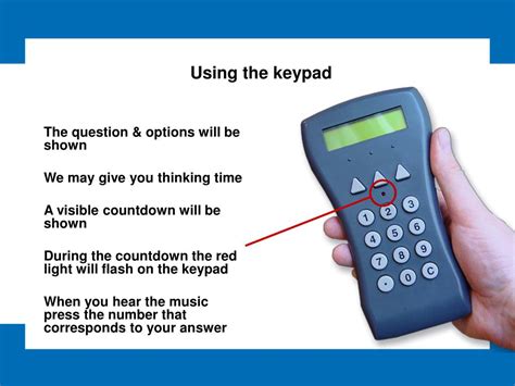 Ppt Using The Keypad Powerpoint Presentation Free Download Id3922713