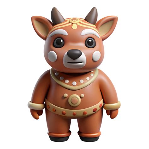 Exquisite Renaissance Photorealistic Hyper Specific Isolated Cutout Of A Single Tribal Clay