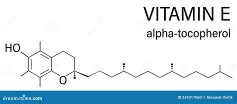 A Tocopherol Molecule Vitamin E Molecular Structure Isolated 3d Model Van Der Waals Stock