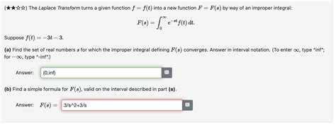 solved ℏξ ﻿the laplace transform turns a given