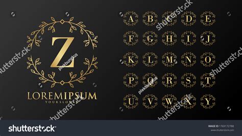 Monogram Alphabet Wedding Initial Hand Drawn Stock Vector Royalty Free Shutterstock