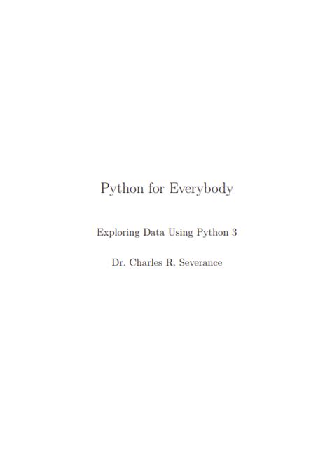 Python For Everybody Free Ebooks Of It Booksofall