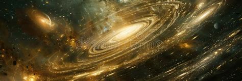 Abstract Formations Resembling Planetary Orbits And Cosmic Trajectories