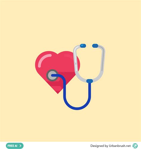 청진기 일러스트 Ai 무료다운로드 Free Stethoscope Vector 어반브러시