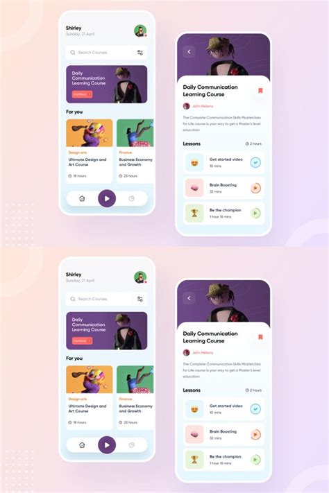 Education Mobile App Design Concept Mobile App Design Mobile Ui Design App Design