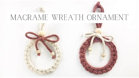 DIY EASY Macrame Wreath Ornament YouTube
