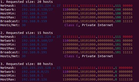 how to calculate subnet masks on linux with ipcalc