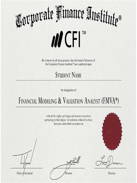 Certificate Cfi Pdf