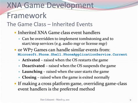 Ppt Windows Phone 7 Game Development With Xna Powerpoint Presentation