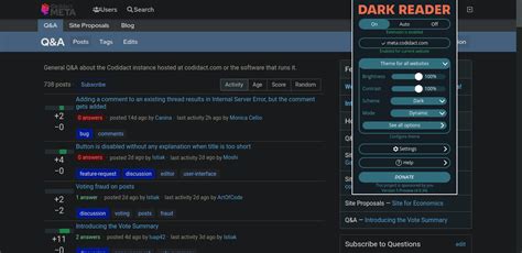 Dark Theme For Codidact · Issue 565 · Codidactqpixel · Github
