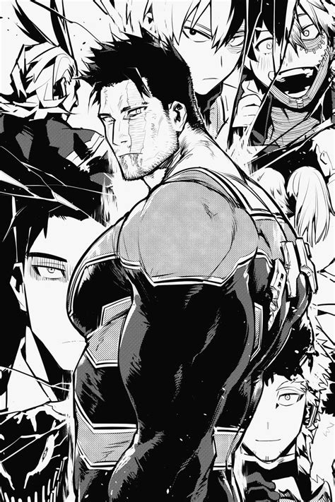 Midoriya Izuku Endeavor Todoroki Shouto Hawks All Might And 4 More Boku No Hero Academia