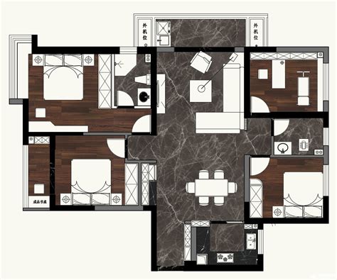 装修平面布置图 装修施工平面布置图 大山谷图库