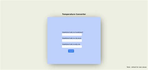 GitHub Pratikd Temperature Converter HTML CSS Javascipt
