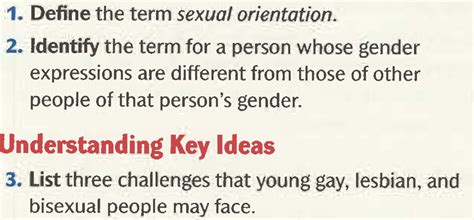 1 Define The Term Sexual Orientation 2 Identify