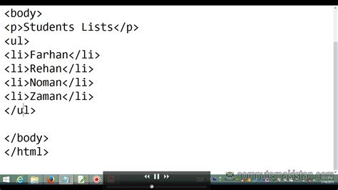 Html Urdu Video Training Tutorials Full Course Naeem Sheikhani