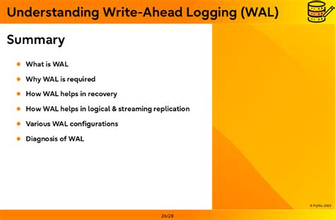 understanding postgresql write ahead logging wal